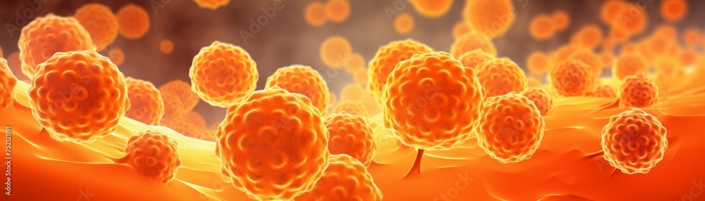 A microscopic view of abnormal white blood cells, known as leukemia ...