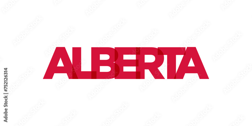 Alberta in the Canada emblem. The design features a geometric style ...