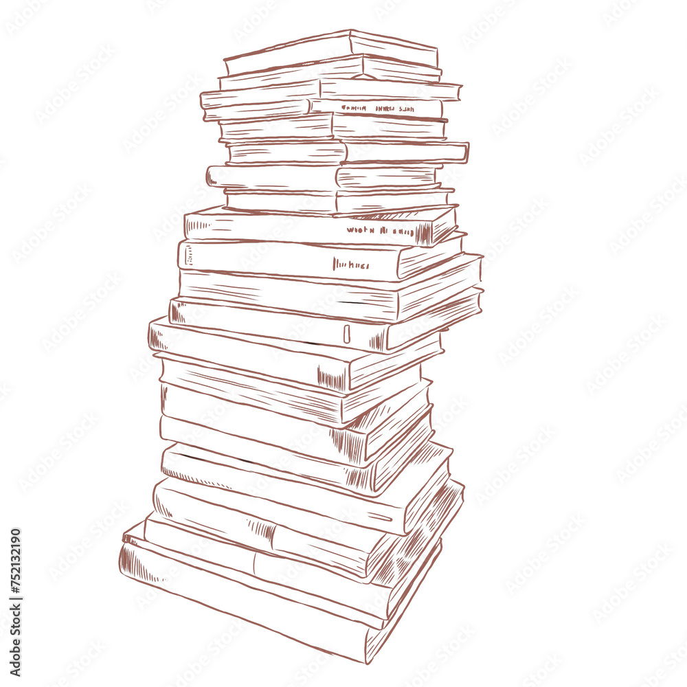 Sketch books. brown ink drawing vinta. school education. old book ...