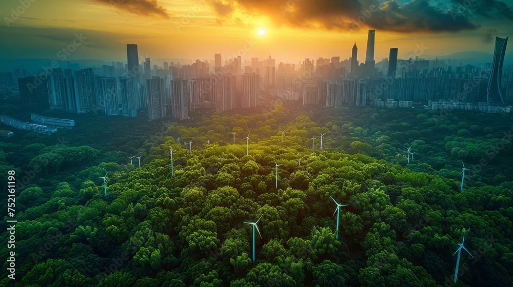 Carbon credit concept. carbon etf to invest in sustainable business ...