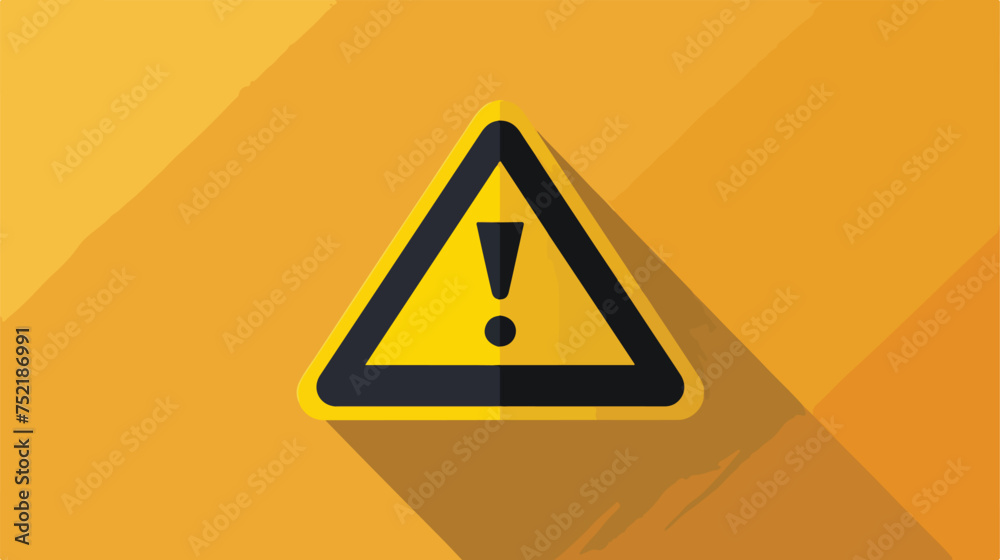 Yellow exclamation point sign. Danger attention trian Stock Vector ...