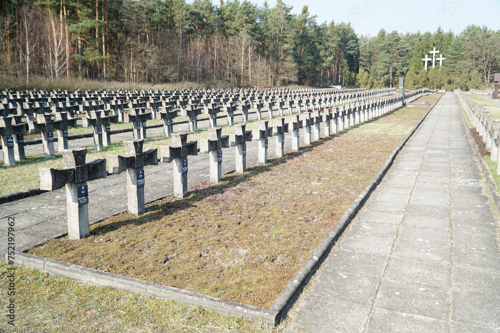 Palmiry, Kampinos National Park, Poland - March 3rd, 2024 - Cemetery ...