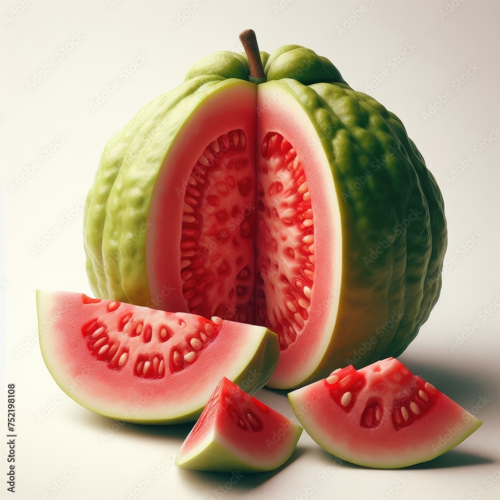 jumbo red guava is a rare water guava plant with sweet dense and tender ...