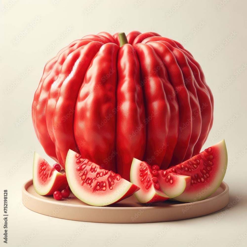 jumbo red guava is a rare water guava plant with sweet dense and tender ...