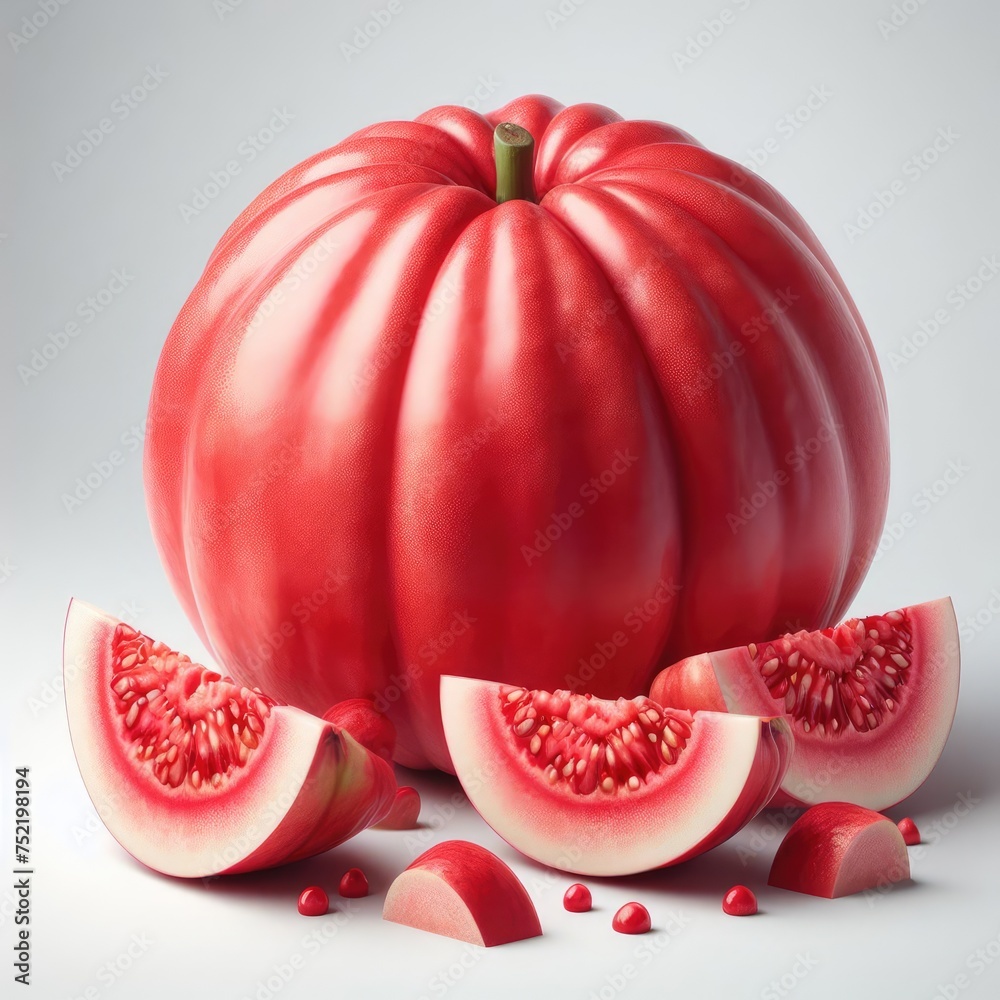 jumbo red guava is a rare water guava plant with sweet dense and tender ...