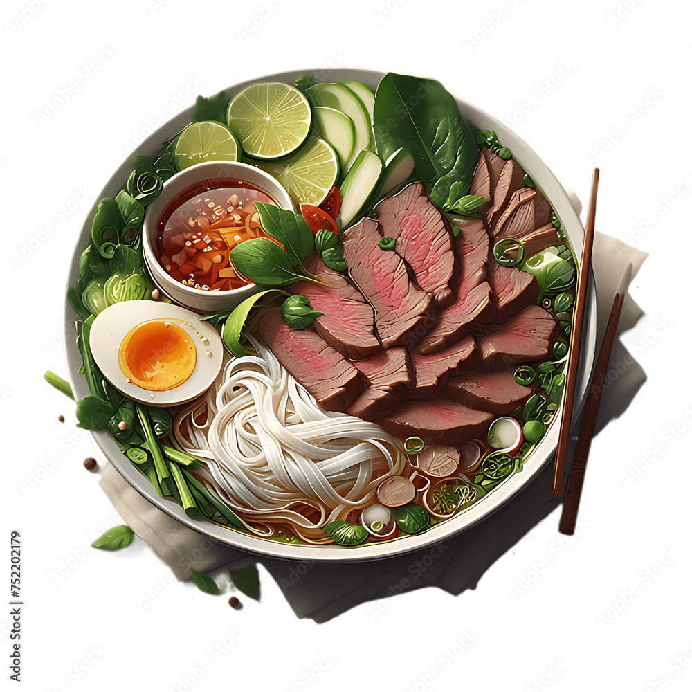 Vietnamese Noodle Soup PNG Download: Satisfying Image of Pho Dish - Pho ...