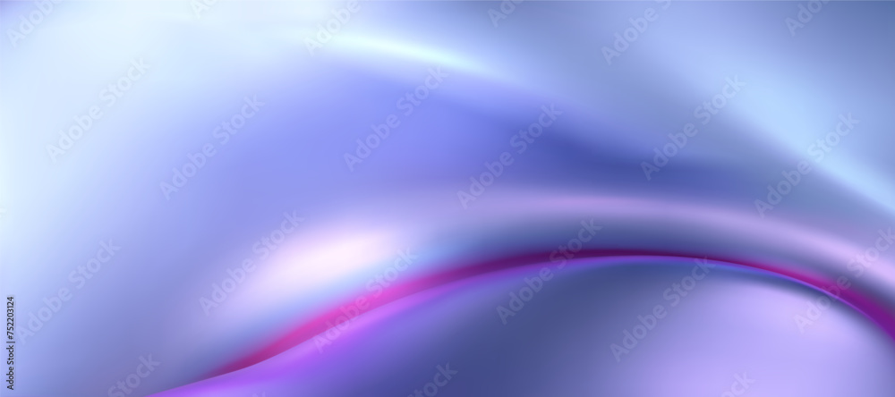 3d holographic liquid wavy texture, iridescent silk fabric background ...