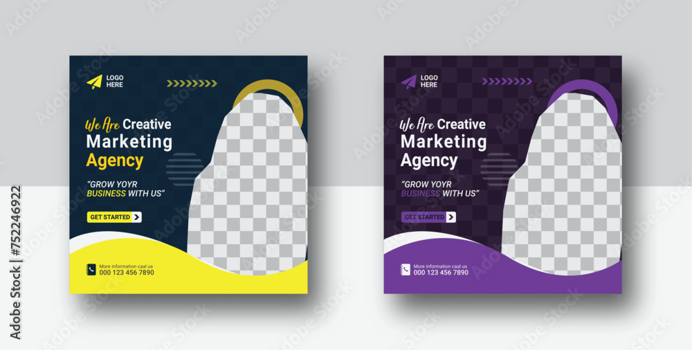 Business webinar editable business webinar social midia post vactor ...