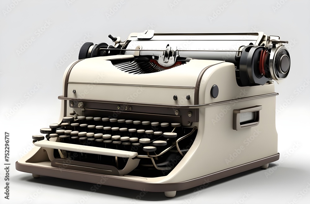 Antique Typewriter with Paper: A Symbol of Traditional Writing and ...
