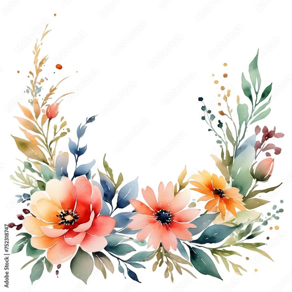 Watercolor Flower Clipart Bundle: 22 Pcs Floral Digital Images for ...