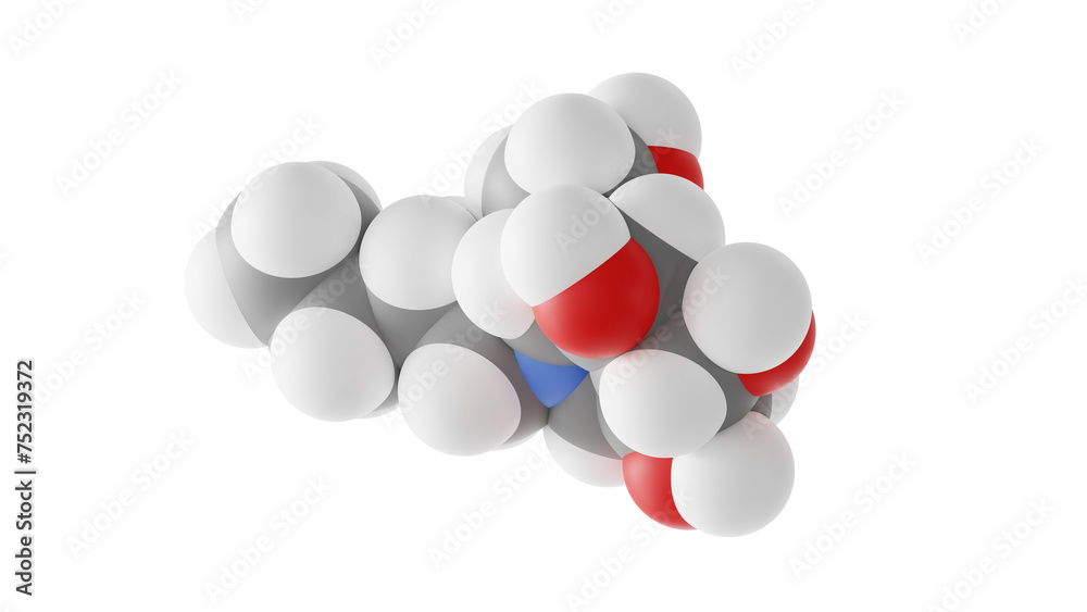 miglustat molecule, miscellaneous therapeutic agent, molecular ...