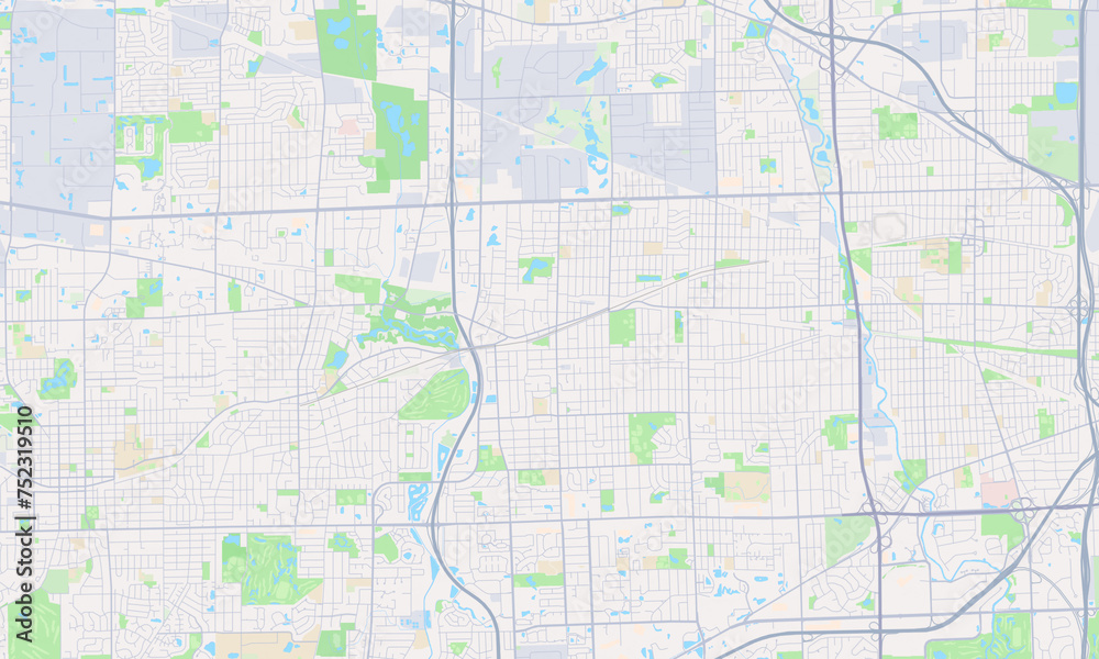 Lombard Illinois Map, Detailed Map of Lombard Illinois Stock ...