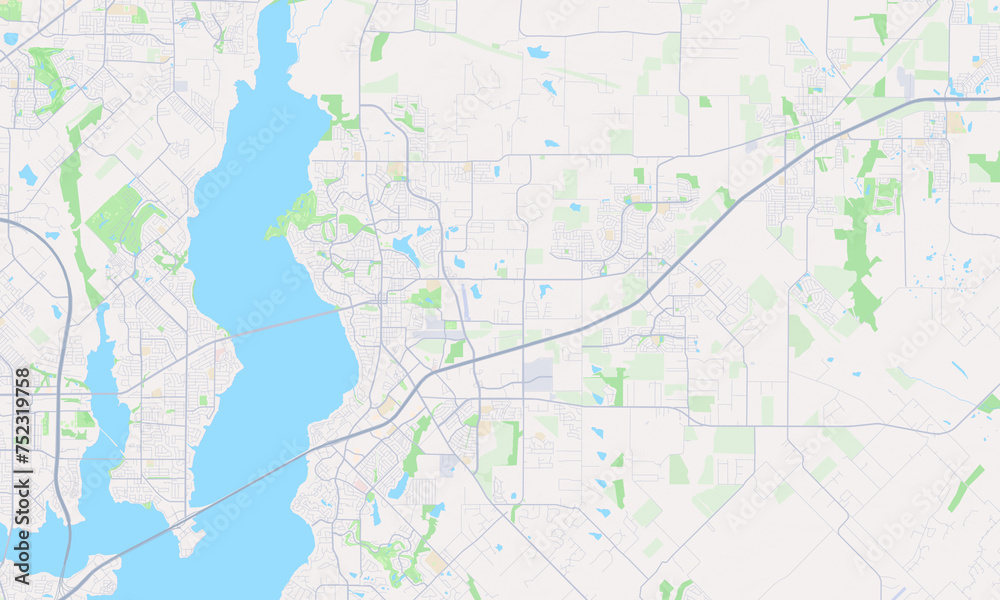 Rockwall Texas Map, Detailed Map of Rockwall Texas Stock Illustration ...
