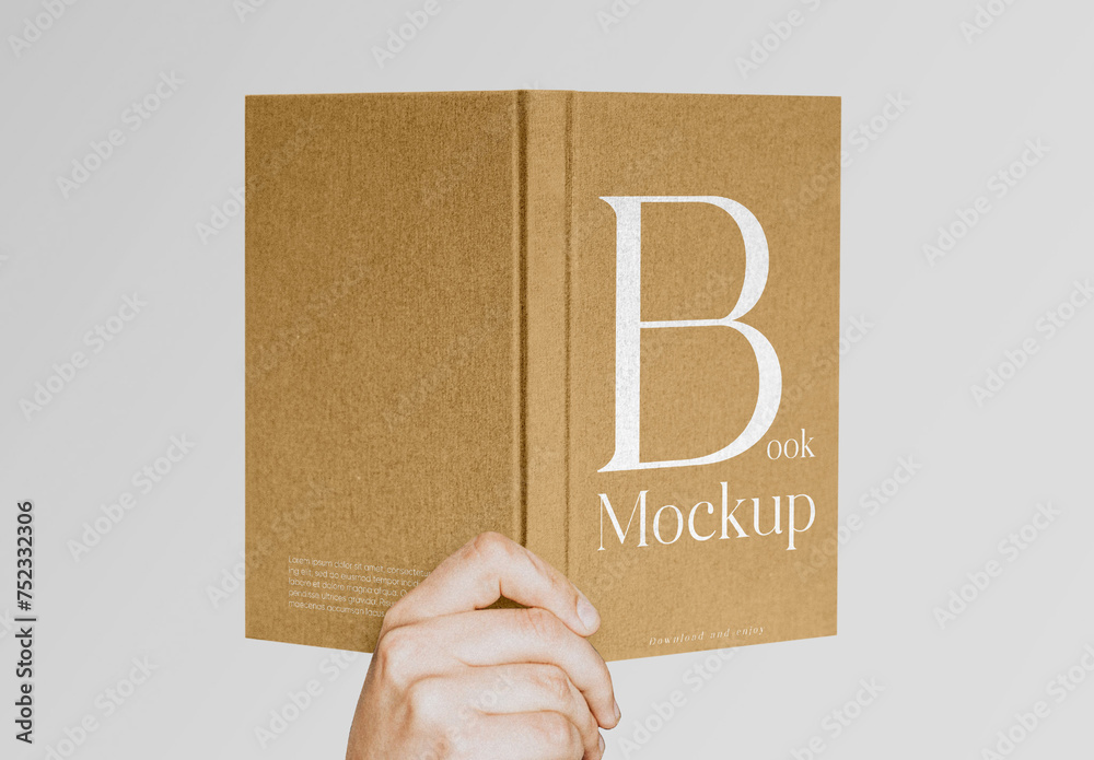 Open Book Cover Mockup Stock Template | Adobe Stock