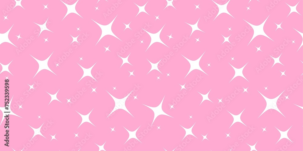 Seamless pattern with star. Pink texture simple, trendy background ...
