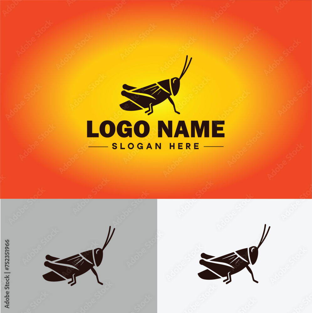 grasshopper Logo vector art icon graphics for company brand business ...