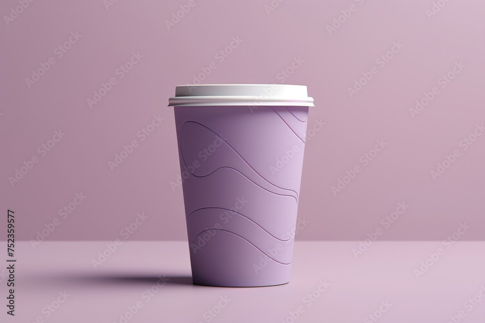 Explore a diverse set of Purple violet mock-up paper cups, tailored for ...