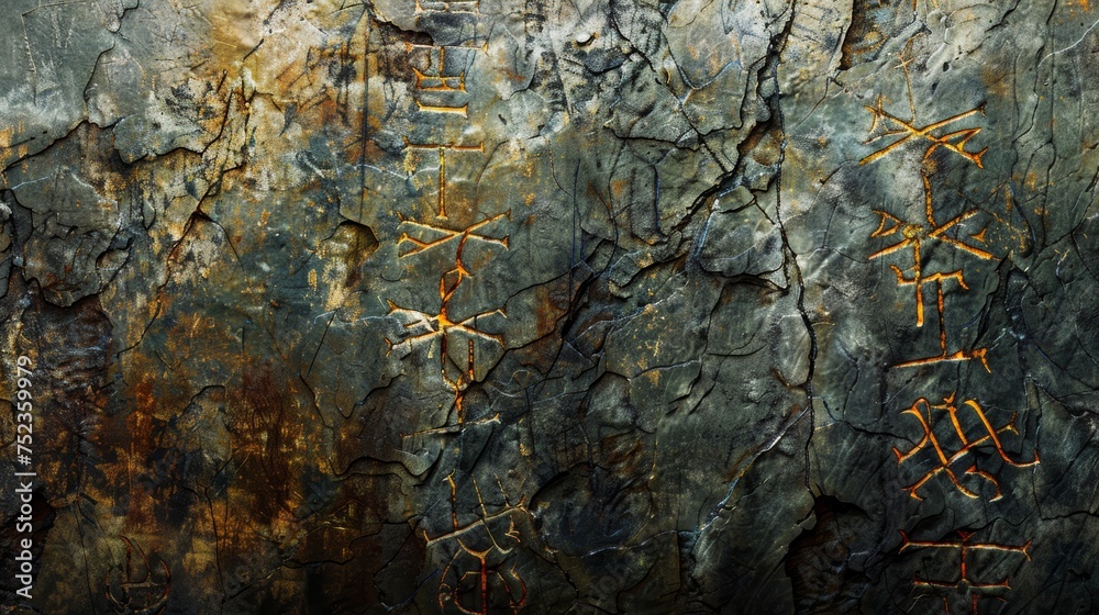 Background Texture Pattern in the Style of Ancient Runestone Marble ...