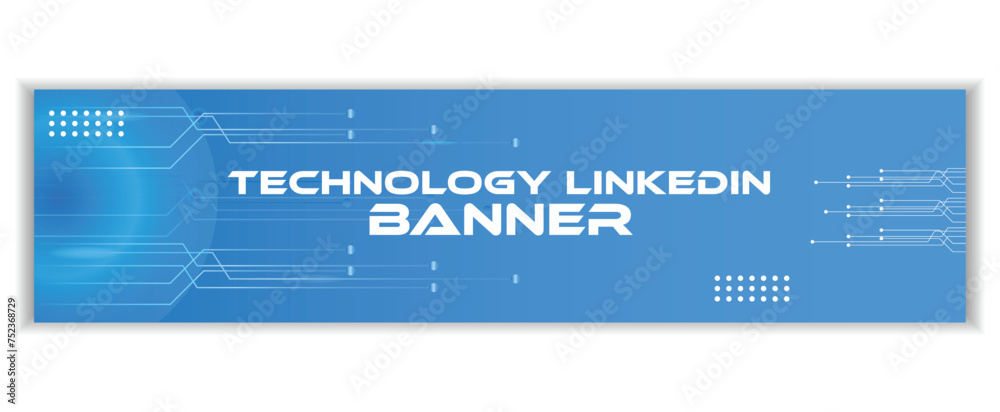 Technology LinkedIn background banner or cover photo Design Stock ...
