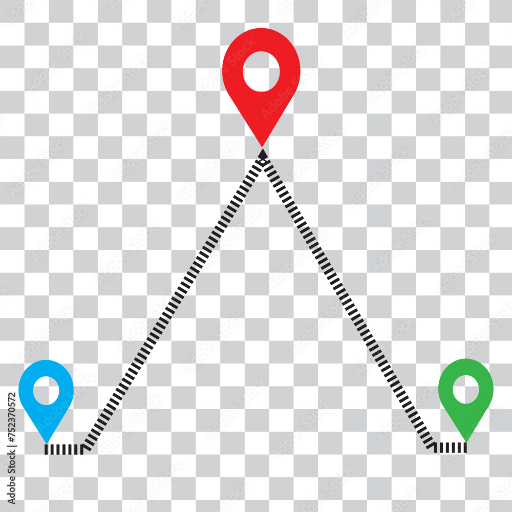 Route map, route, map icon, Perfect use for print media, web, stock ...