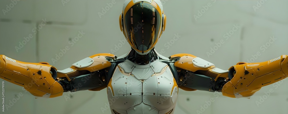 The Reign of a Mighty Female Golden Warrior Robot in Futuristic AI ...