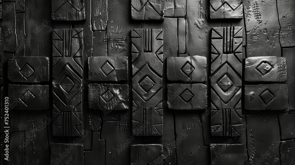 Background Texture Pattern in the Style of Abstract Stylized Neo-Tribal ...