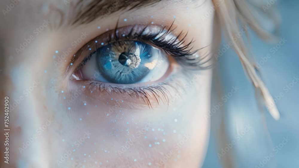 perfect blue eye macro in a sterile environment and perfect vision in ...