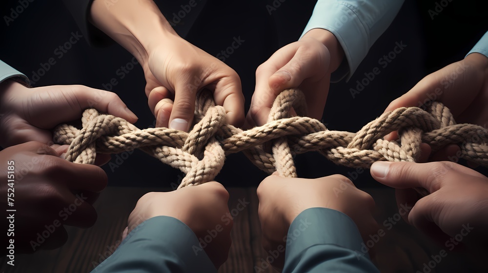 Collective Effort Integration and Unity with teamwork concept as a ...