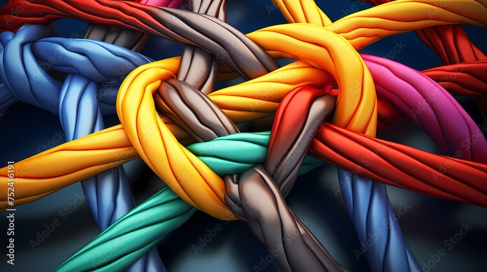 Working team unity and teamwork concept as a business metaphor for ...