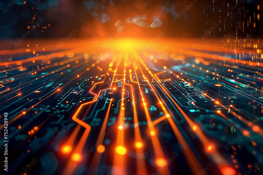 Innovative it roadmap showcasing the fusion of modern technology and ...