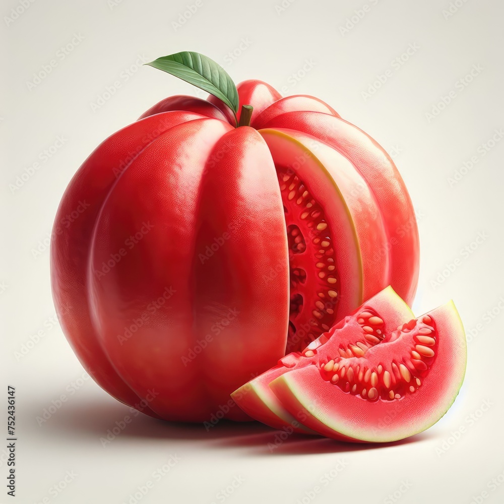 jumbo red guava is a rare water guava plant with sweet dense and tender ...