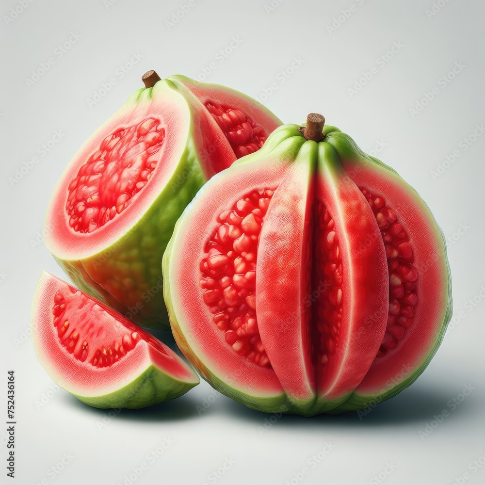 jumbo red guava is a rare water guava plant with sweet dense and tender ...