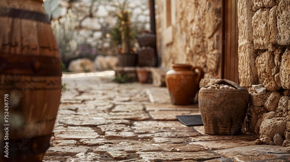 Surroundings of Jewish stone houses in the period of Jesus Christ ...