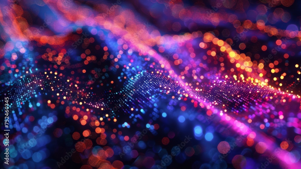 Background Texture Pattern In The Style Of Quantum Computing Aesthetics Designs Inspired By