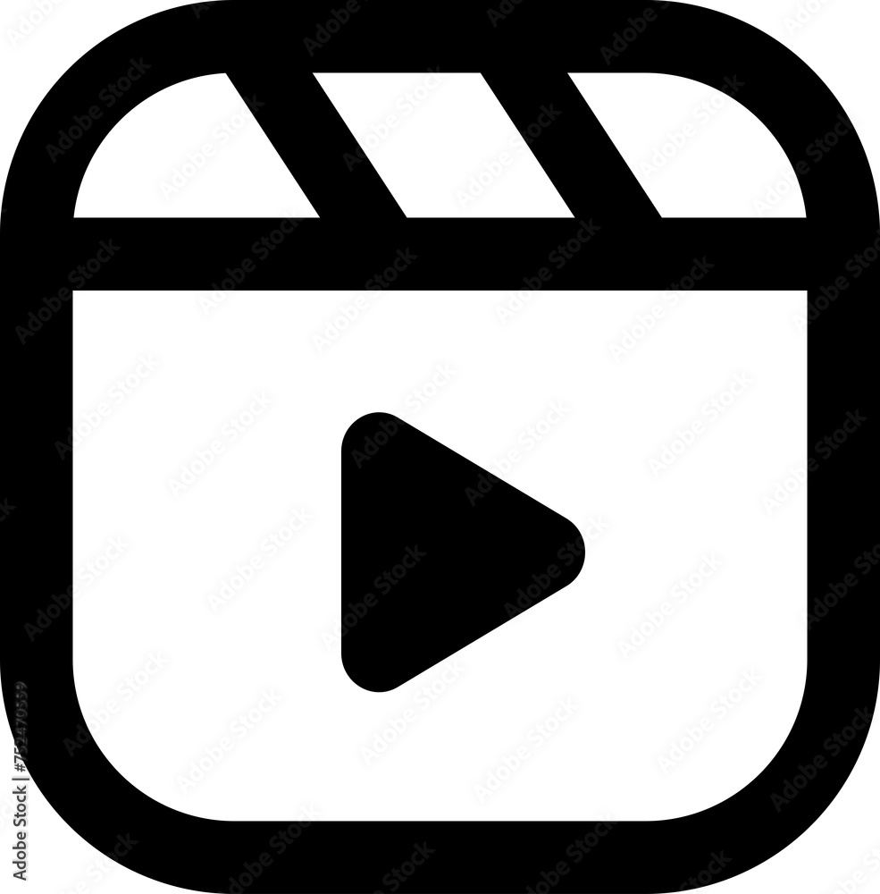 Facebook or Instagram reel icon on a transparent background. Viral ...