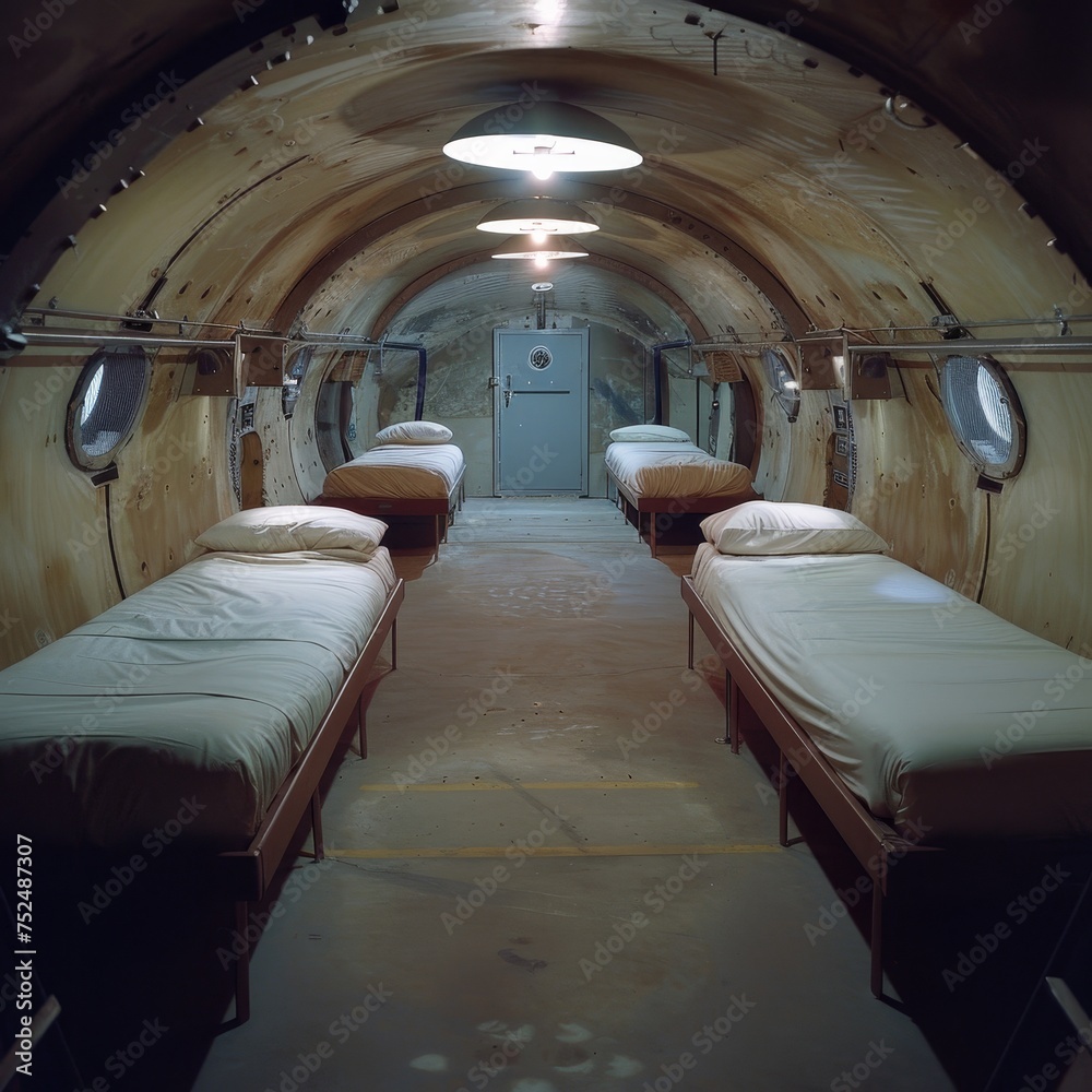 Inside a bunker, this command center is equipped with vintage ...