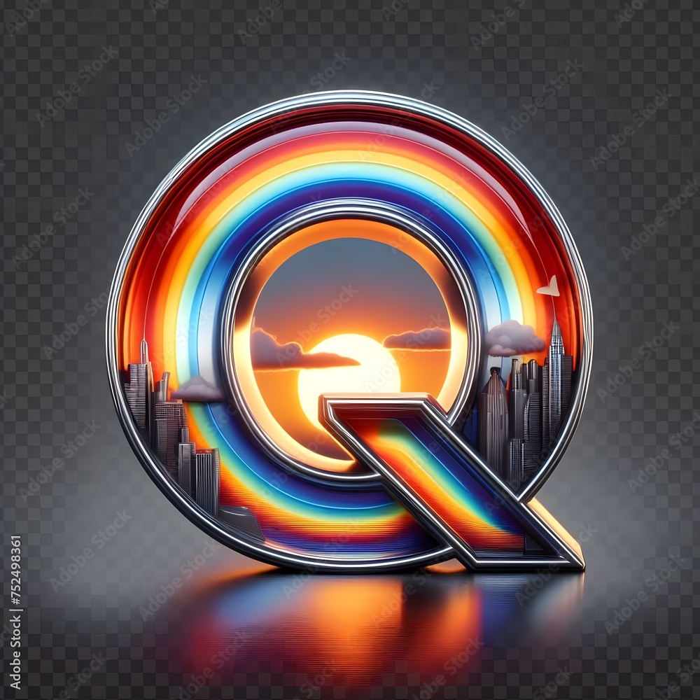 PNG background , letter Q Stock Photo | Adobe Stock