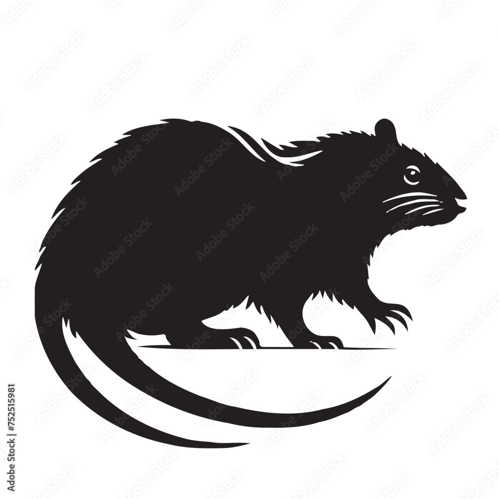 rat silhouette logo ,rat silhouette outline,rat silhouette simple,rat ...
