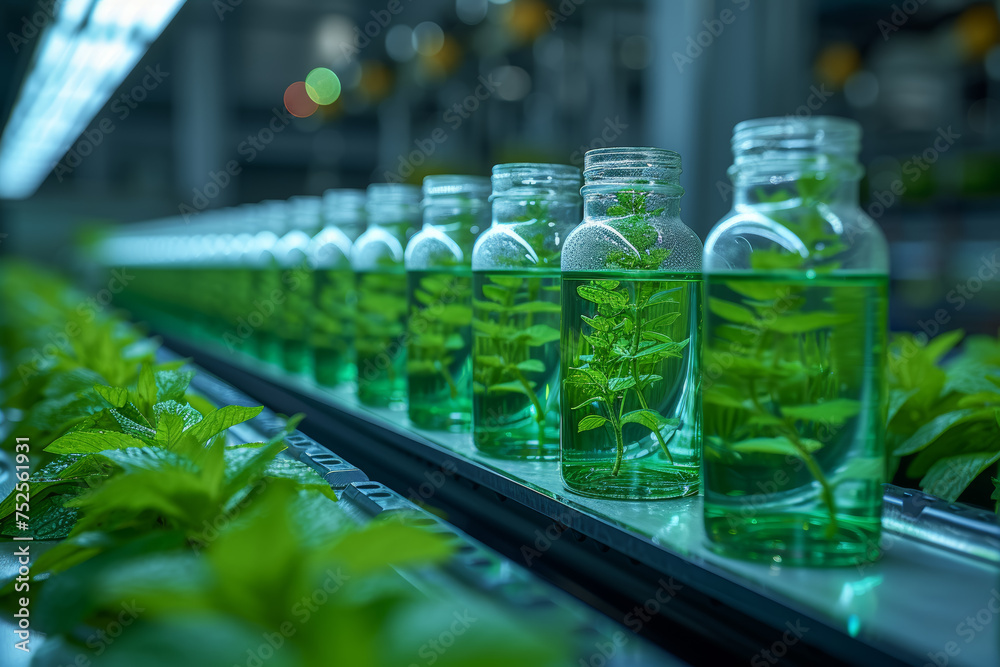 A pharmaceutical company implementing green chemistry practices to ...