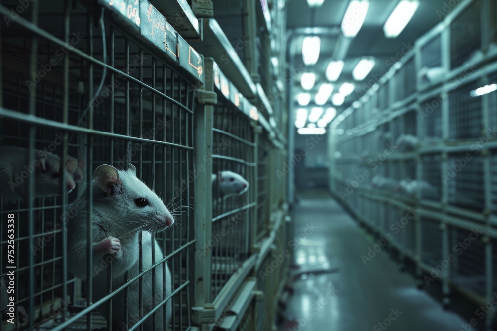 Shocking truth about animal experimentation: Rows of cages filled with ...