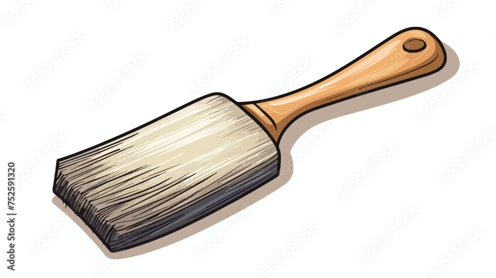 Cartoon scrubbing brush freehand draw cartoon vector Stock Vector ...