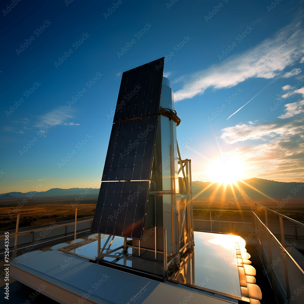 Use of concentrated solar power (CSP) technology with large mirrors ...
