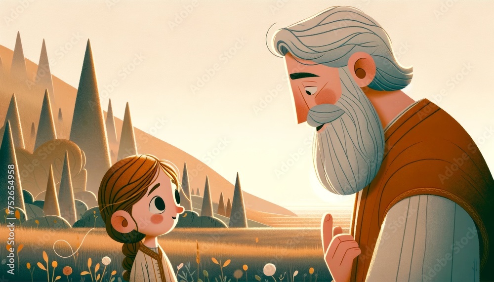 In this whimsical animated art scene, a close-up of Eurytus and his ...