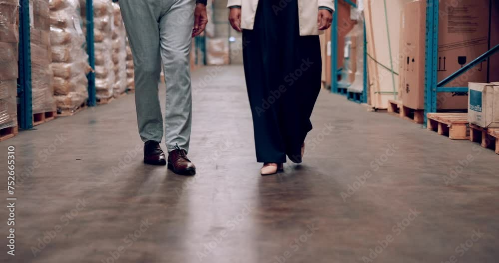 Warehouse distribution and legs walking in a manufacturing, export and ...