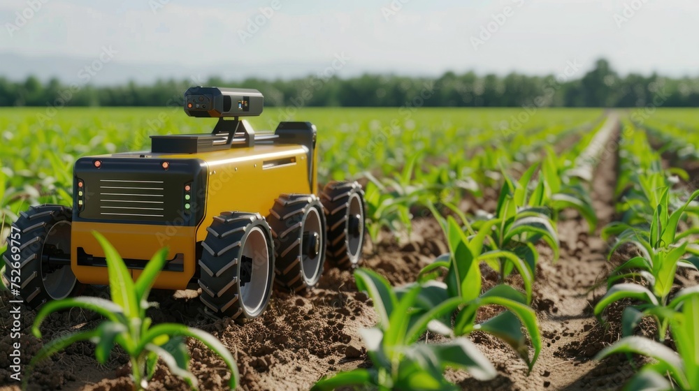 Robotics in agriculture ensuring sustainability and efficiency shown in ...