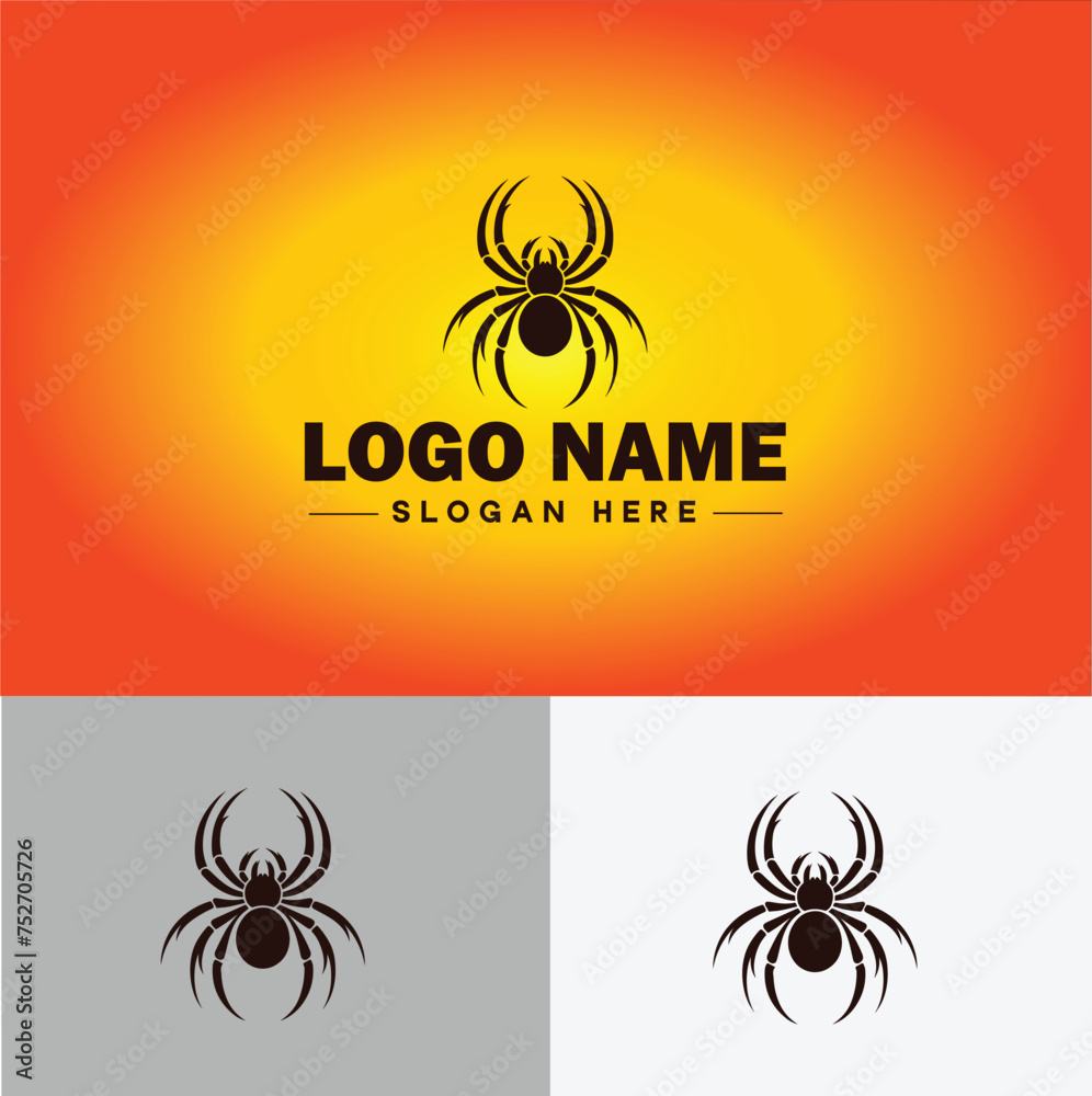 Spider logo vector art icon graphics for company brand business icon ...