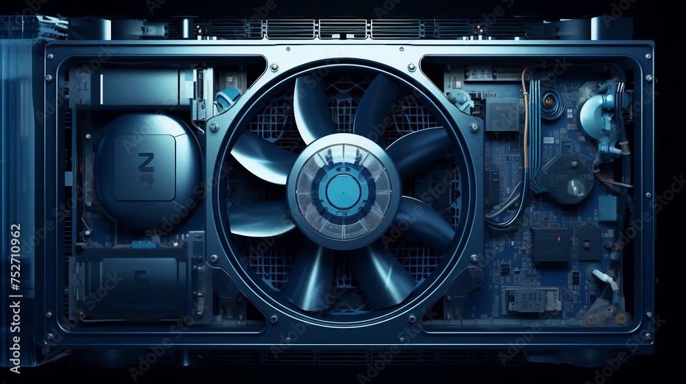 Central cooling system component the air conditioner condenser ...