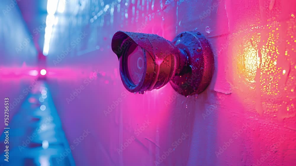 Vidéo Stock A closeup of a specialized thermal imaging camera reveals ...