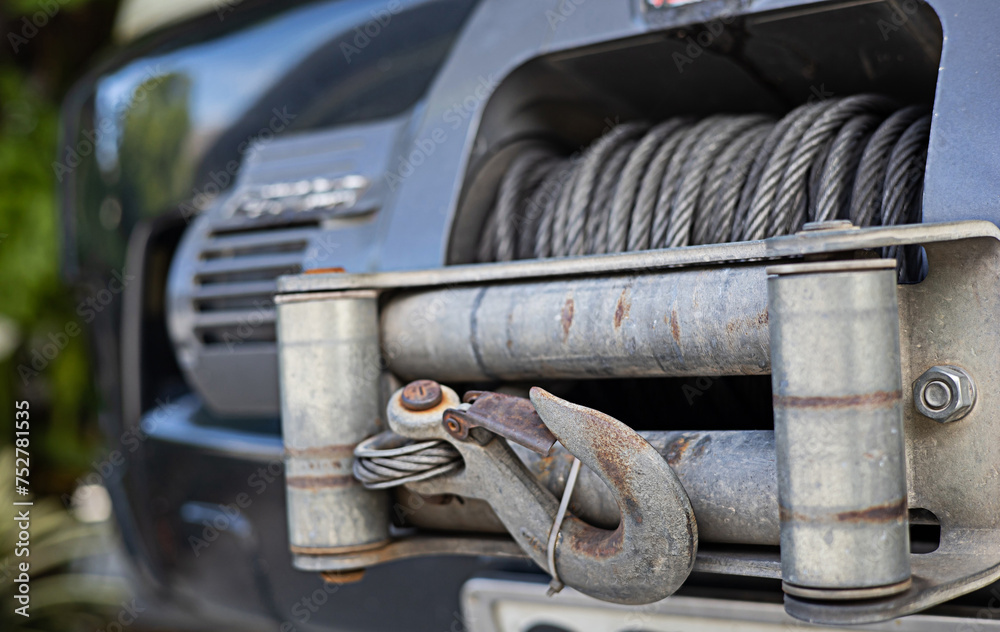 Sling hooks are mounted to off-road bumpers for use in times of ...