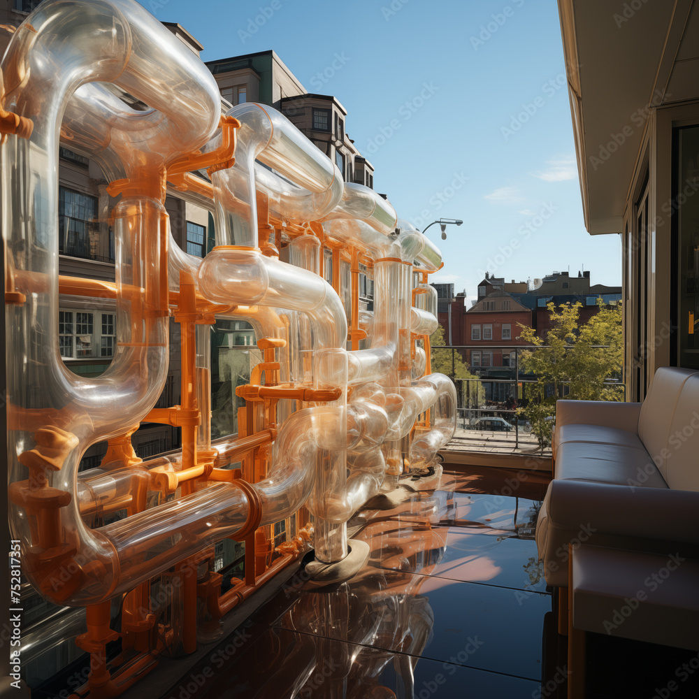 Explore intriguing world inside transparent pipe where everything comes ...